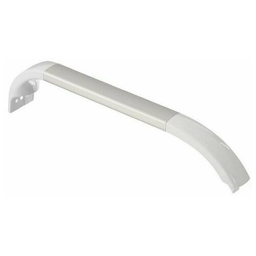 Bosch 00490831 ручка двери белая с серебристой вставкой, без заглушки для холодильника KGS33X25