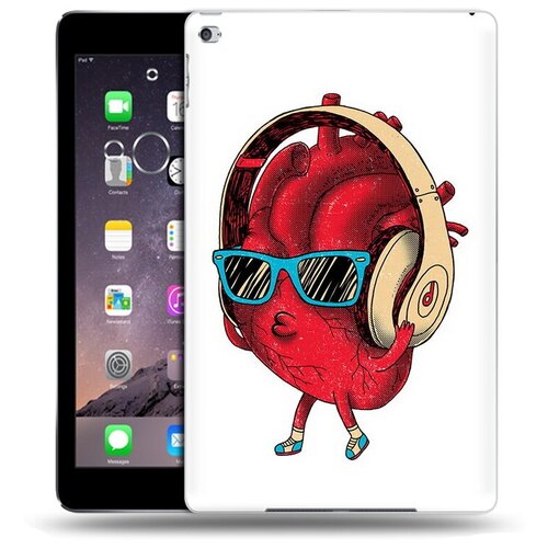 Чехол задняя-панель-накладка-бампер MyPads слушай сердце для Apple iPad Air 2 (A1566/A1567) противоударный