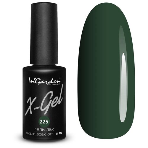 Гель-лак InGarden X-Gel №225 Royal Green 8 мл