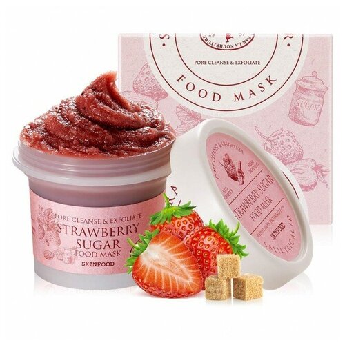 Skinfood Маска-пилинг с земляникой Strawberry Sugar Food Mask, 120 г