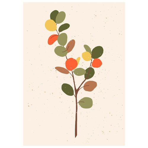 Постер / Плакат / Картина Цветы и растения - Осенняя композиция 40x50 см в раме