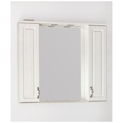 Зеркальный шкаф Style Line Олеандр-2 90/С, рельеф пастель