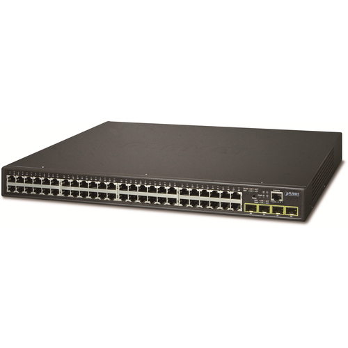 Коммутатор/ PLANET IPv4/IPv6, 48-Port 10/100/1000Base-T + 4-Port 100/1000MBPS SFP L2/L4 /SNMP Manageable Gigabit Ethernet Switch GS-4210-48T4S