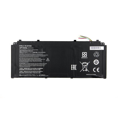 Аккумулятор для Acer SF514 S5-371 (11.1V 4350mAh) p/n: AP15O5L