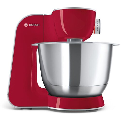 Кухонная машина Bosch Mum5 MUM58720 планетар. вращ. 1000Вт красный/серебристый