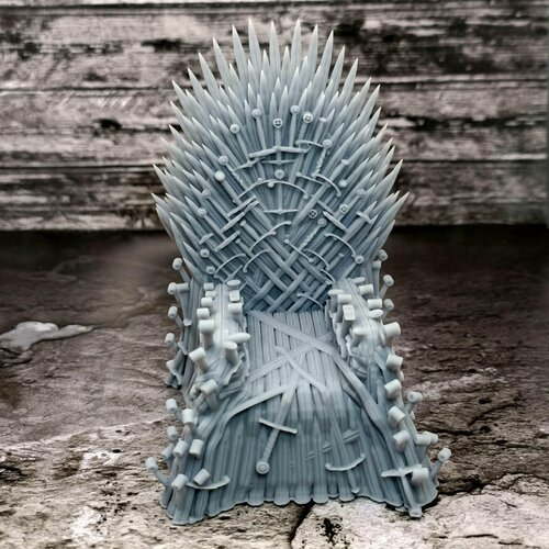 Железный трон (Iron Throne) Игра Престолов фигурка из смолы 10 см неокрашенная