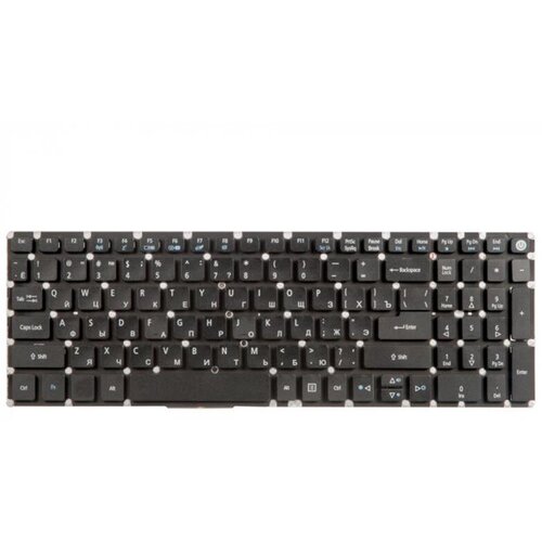 Клавиатура ZeepDeep для ноутбука Acer Aspire E5-722, E5-772, V3-574G черная без рамки, плоский Enter