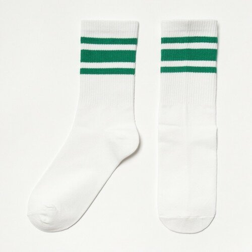 Носки Minaku, размер 36/41, белый, зеленый