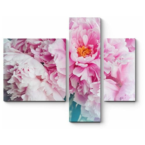 Модульная картина Нежно-розовые пионы 120x99