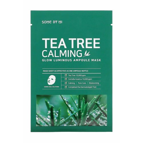 Успокаивающая тканевая маска для лица с экстрактом чайного дерева / Some by Mi Tea Tree Calming Glow Luminous Ampoule Mask