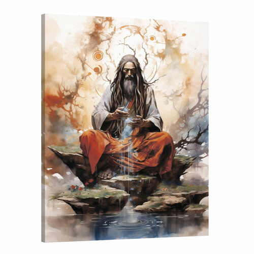 Интерьерная картина 50х70 "Шаманская медитация"