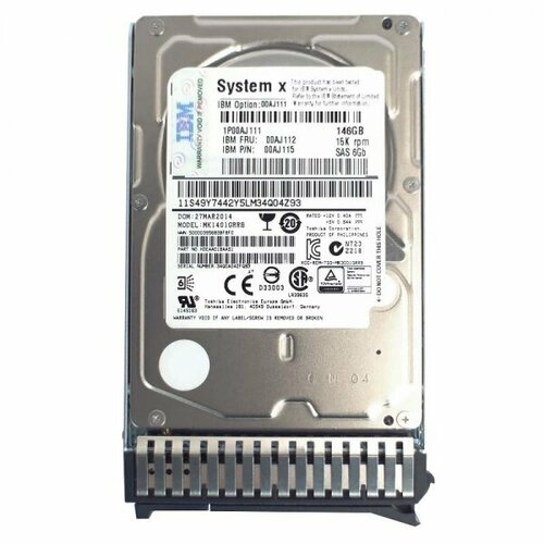 Жесткий диск Lenovo 00AJ112 146Gb 15000 SAS 2,5" HDD