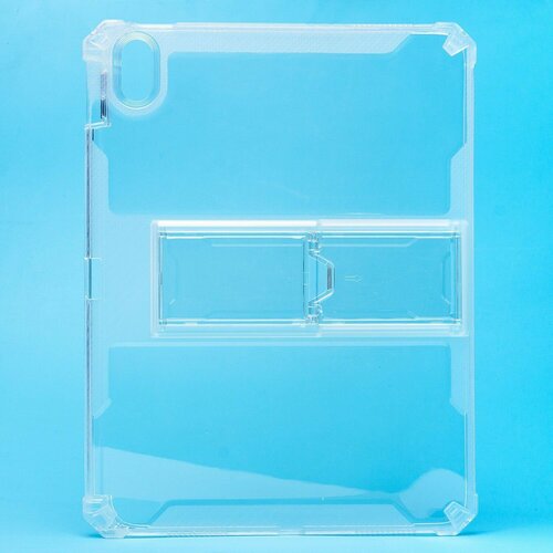 Чехол-накладка силиконовый для планшета Apple iPad 10 10.9 (2022) / Прозрачный чехол на Айпад /Трансформация в подставку