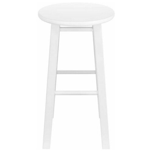 Табурет KETT-UP LOFT BAR барный, 75см, деревянный, KU336.4, сиденье круглое, белый