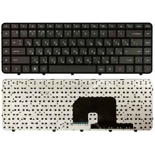 Клавиатура для ноутбука HP Pavilion dv6-3072er черная с рамкой