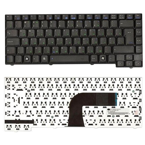 Клавиатура для ноутбука Asus A7000Cc, русская, черная, Г-образный Enter