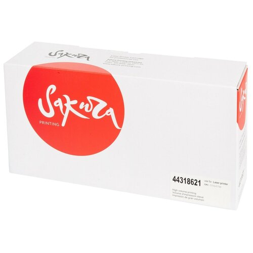 Картридж Sakura 44318621 для OKI, черный, 11500 к.