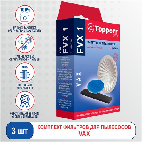 Topperr Набор фильтров FVX 1, разноцветный, 1 шт.