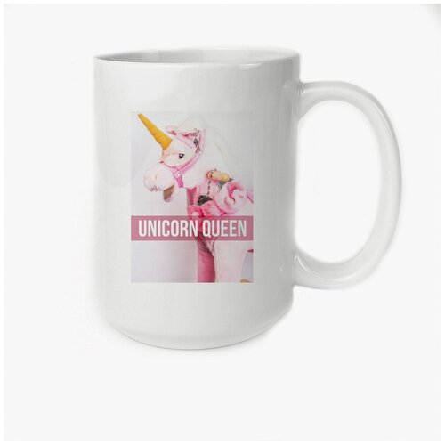 Кружка 450мл CoolPodarok Unicorn queen Королева Единорогов