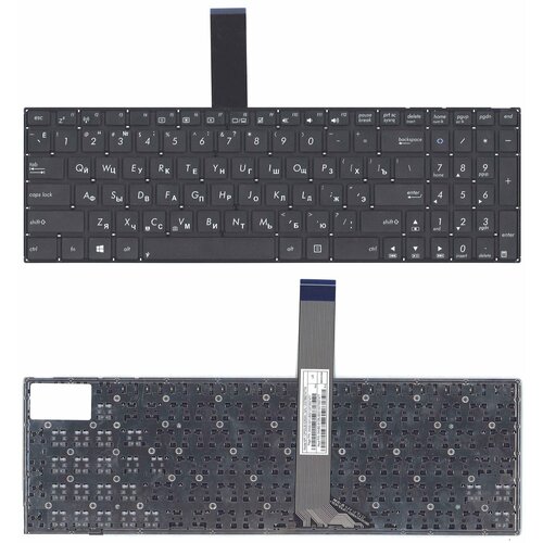 Клавиатура для ноутбука Asus K56 черная, без рамки