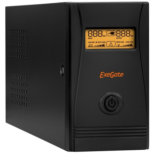 Интерактивный ИБП ExeGate SpecialPro Smart LLB-600 LCD (EP285579RUS) черный 360 Вт