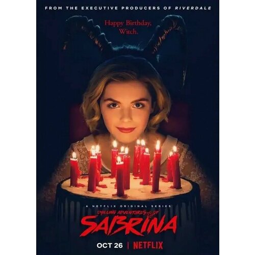 Плакат, постер Леденящие душу приключения Сабрины. Chilling Adventures of Sabrina, сериал на бумаге, размер 30х42см