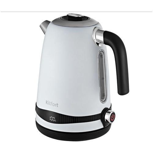 Чайник Kitfort КТ, выбор температуры, поддержание тепла, дисплей, блокировка включения без воды, 2200 Вт