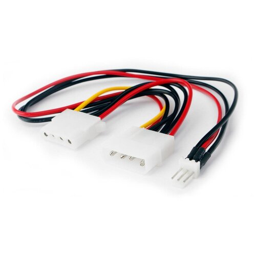 Аксессуар Кабель питания для вентилятора Gembird Cablexpert 12V, Molex - Molex + 3-pin 15cm CC-PSU-5