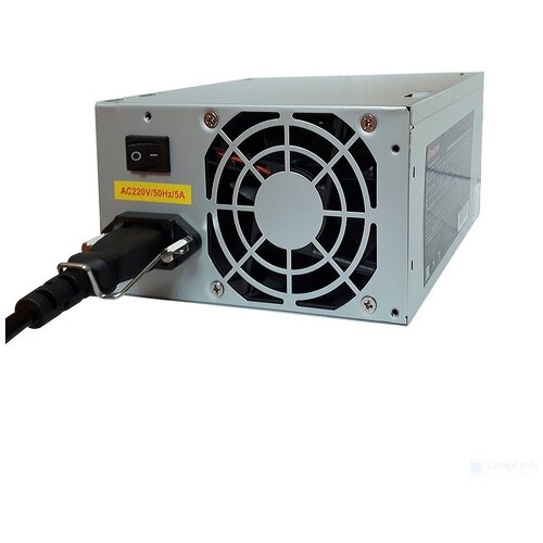 Блок питания Exegate EX165131RUS-S CP400, ATX, SC, 8cm fan, 24p+4p, 3*SATA, 2*IDE, FDD + кабель 220V с защитой от выдергивания