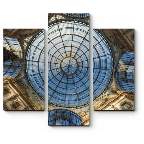 Модульная картина Стеклянный купол Миланского собора60x54