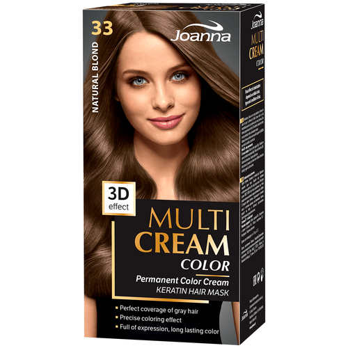 Joanna Multi Cream Color крем-краска для волос, 33 natural blond
