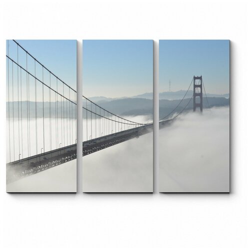 Модульная картина Туман над мостом "Золотые ворота" 90x65