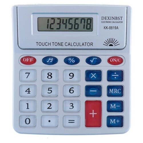 --- Калькулятор настольный, 8-разрядный, KK-8819А, с мелодией