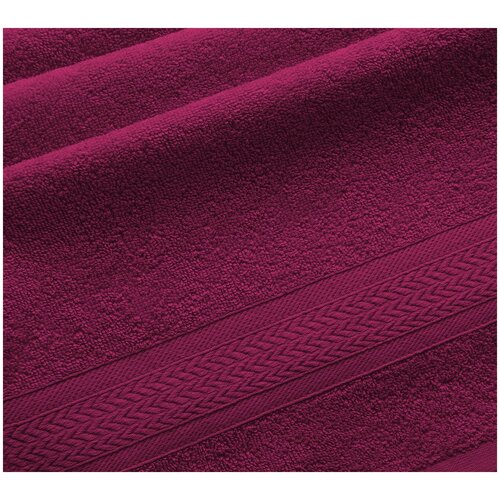 Текс-Дизайн Махровое полотенце Утро бордо (50х90)