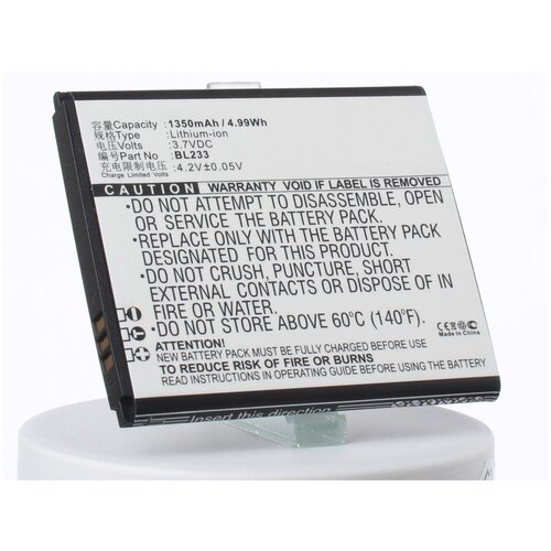 Аккумуляторная батарея iBatt 1350mAh для Lenovo A1000-A