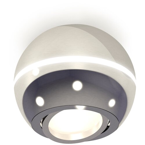 Накладной поворотный светильник XS1104011 PSL серебро полированное MR16 GU5.3 LED 3W 4200K (C1104, N7003)