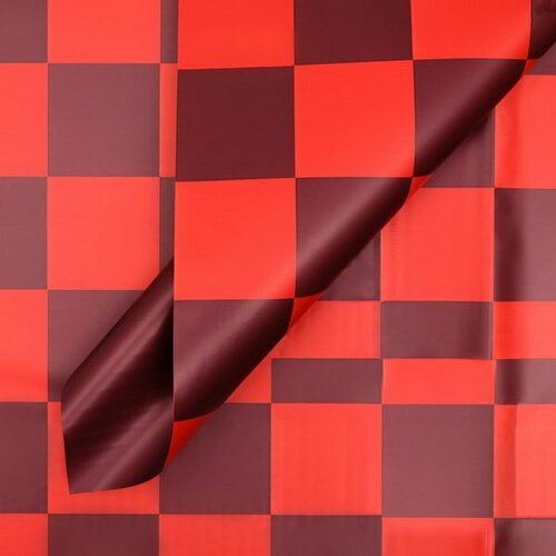 Пленка для цветов "Шахматка", красная, 0.58 x 0.58 м, 20 шт.