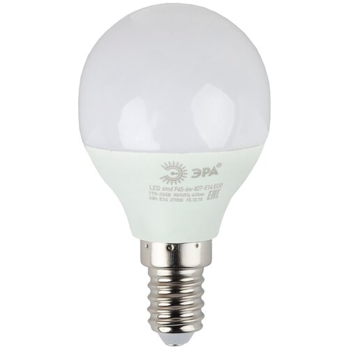 Лампа светодиодная ЭРА Б0020628, E14, 6 Вт, 4000 К