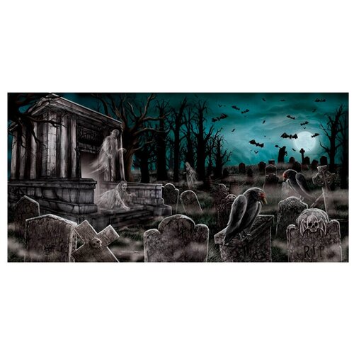 Декорация на хэллоуин: Баннер "Кладбище" (12404)