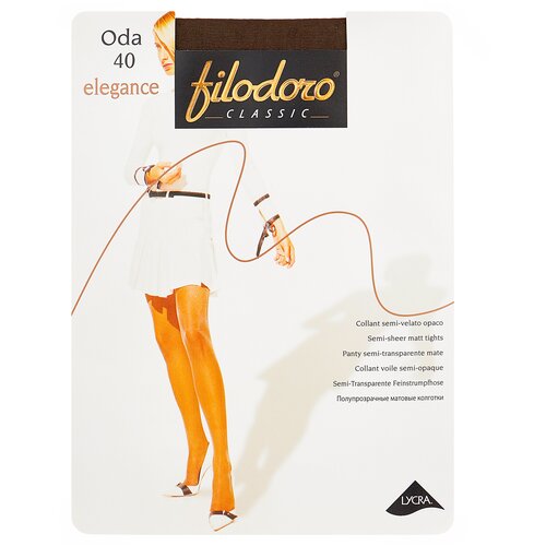 Колготки Filodoro Classic Oda Elegance, 40 den, размер 3, коричневый