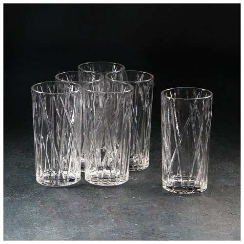 Набор стаканов «Фрост», 350 мл, 7,5×14,5 см, 6 шт
