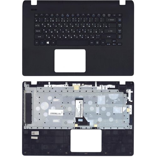Клавиатура для ноутбука Acer Aspire ES1-511 черная топ-панель