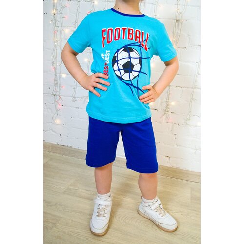 Комплект одежды РиД - Родители и Дети, размер 98-104, голубой