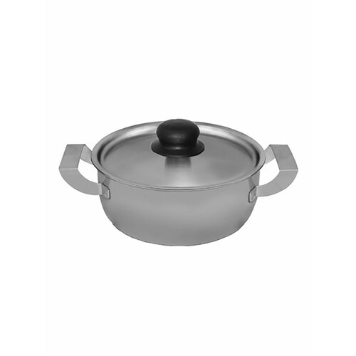 Кастрюля с крышкой Amet Эконом, нержавеющая сталь, 1,5 л