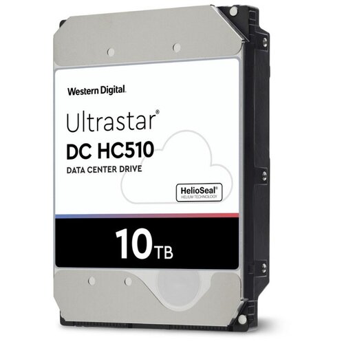Жесткие диски 3.5" WD Жесткий диск WD Original SATA-III 10Tb 0F27606 HUH721010ALE604 Ultrastar DC HC510 (7200rpm) 256Mb 3.5"
