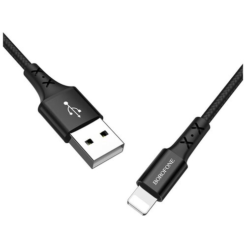 Кабель USB BOROFONE BX20 Enjoy, USB - Lightning, 2А, 1 м, черный