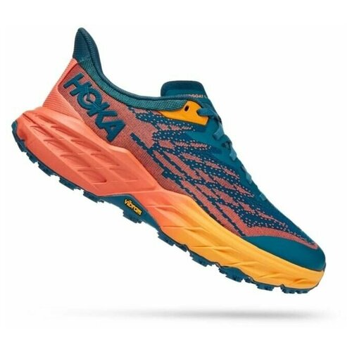 Кроссовки HOKA, полнота B, размер US7B/UK5.5/EU38 2/3/JPN24, коралловый, синий