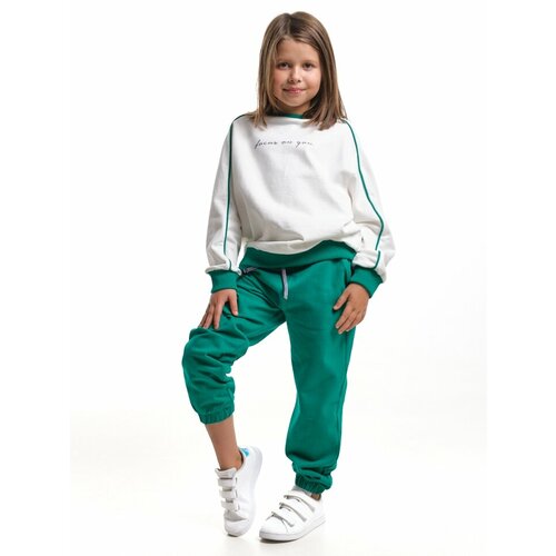 Комплект одежды Mini Maxi, размер 146, зеленый, белый