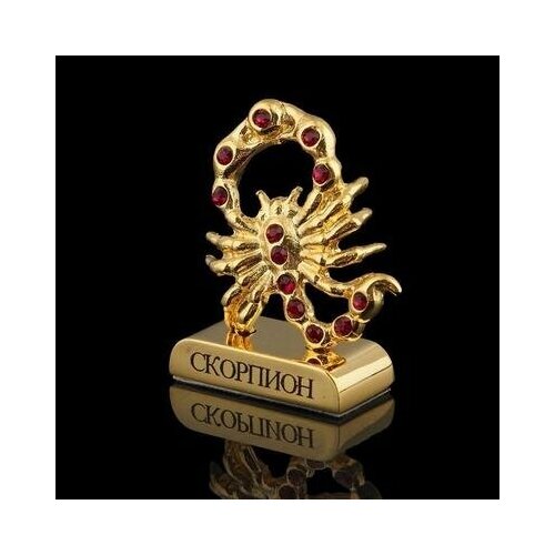 Сувенир знак зодиака Скорпион, 5?2?5 см, с кристаллами Сваровски Swarovski Elements 798557 .