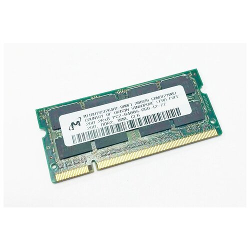 Оперативная память DDR2 2Gb 800 Mhz Micron MT16HTF25664HY-800E1 So-Dimm PC2-6400 для ноутбука